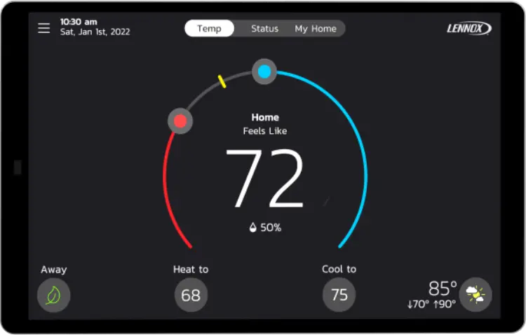 Lennox L40 Smart Thermostat | Lennox Support Center